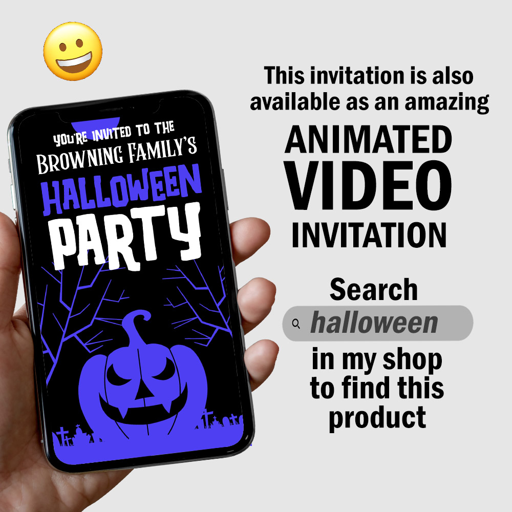 Scary Halloween Party Invitations Printable